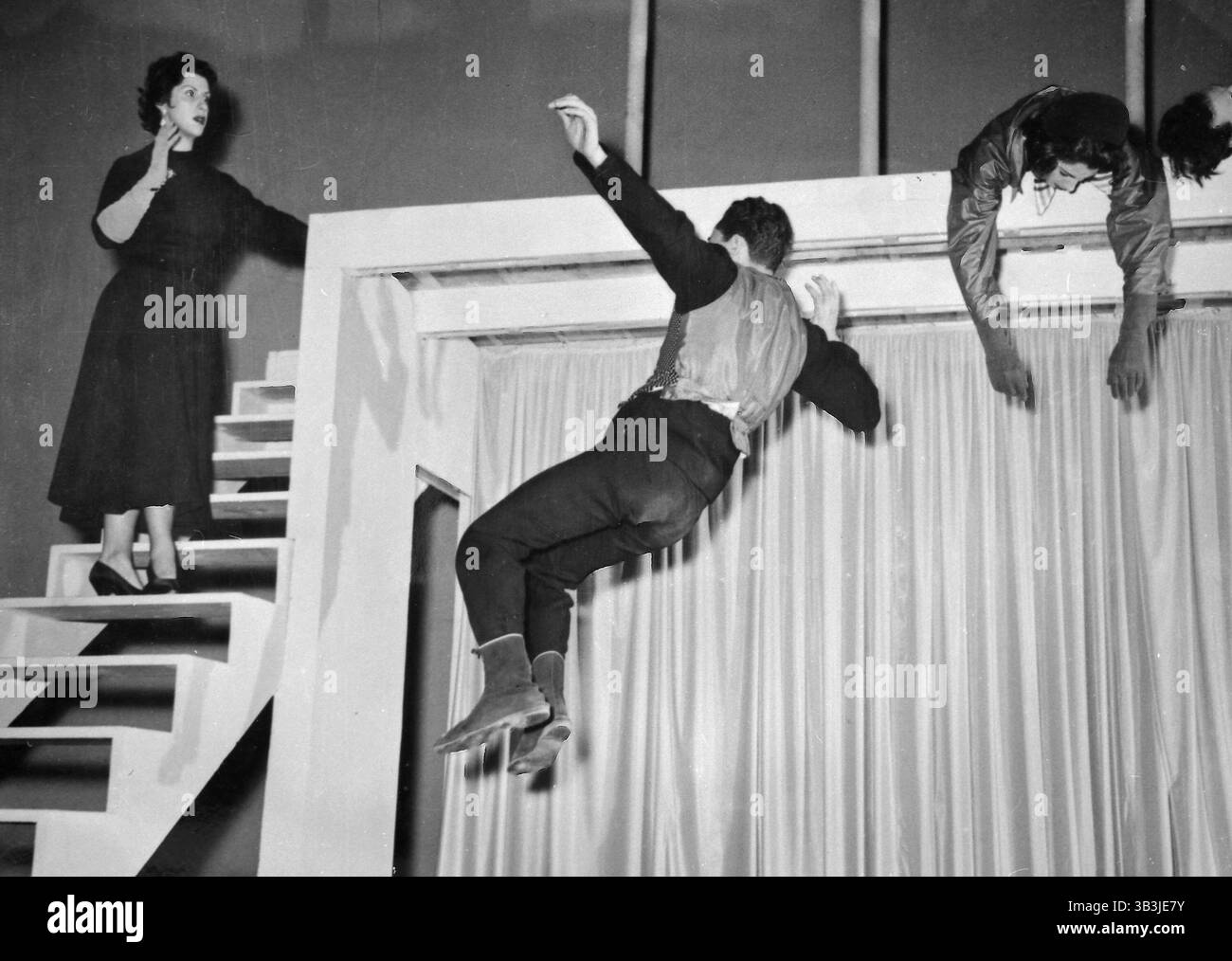 Italian theatre play, 1950s Stock Photo - Alamy