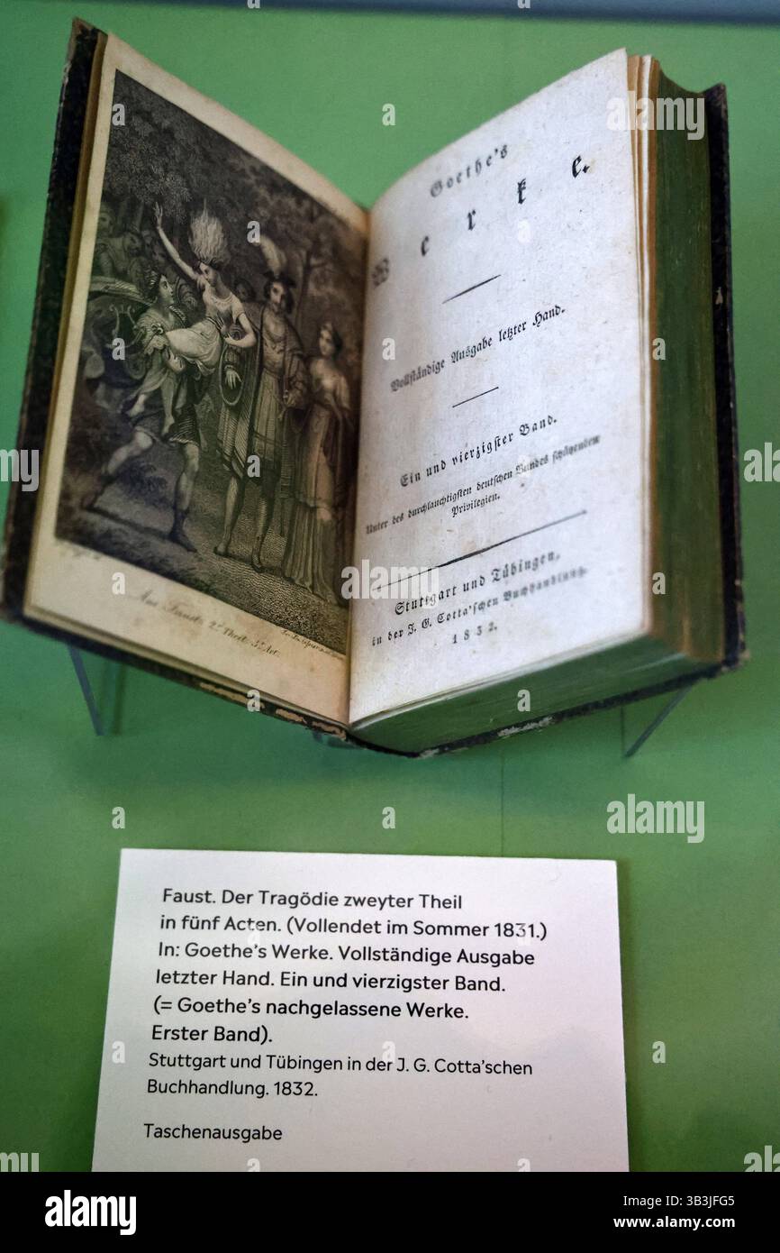 PK Themenjahr Faust - Weimar 29.04.2025, Weimar, Goethe-Schiller-Archiv ...