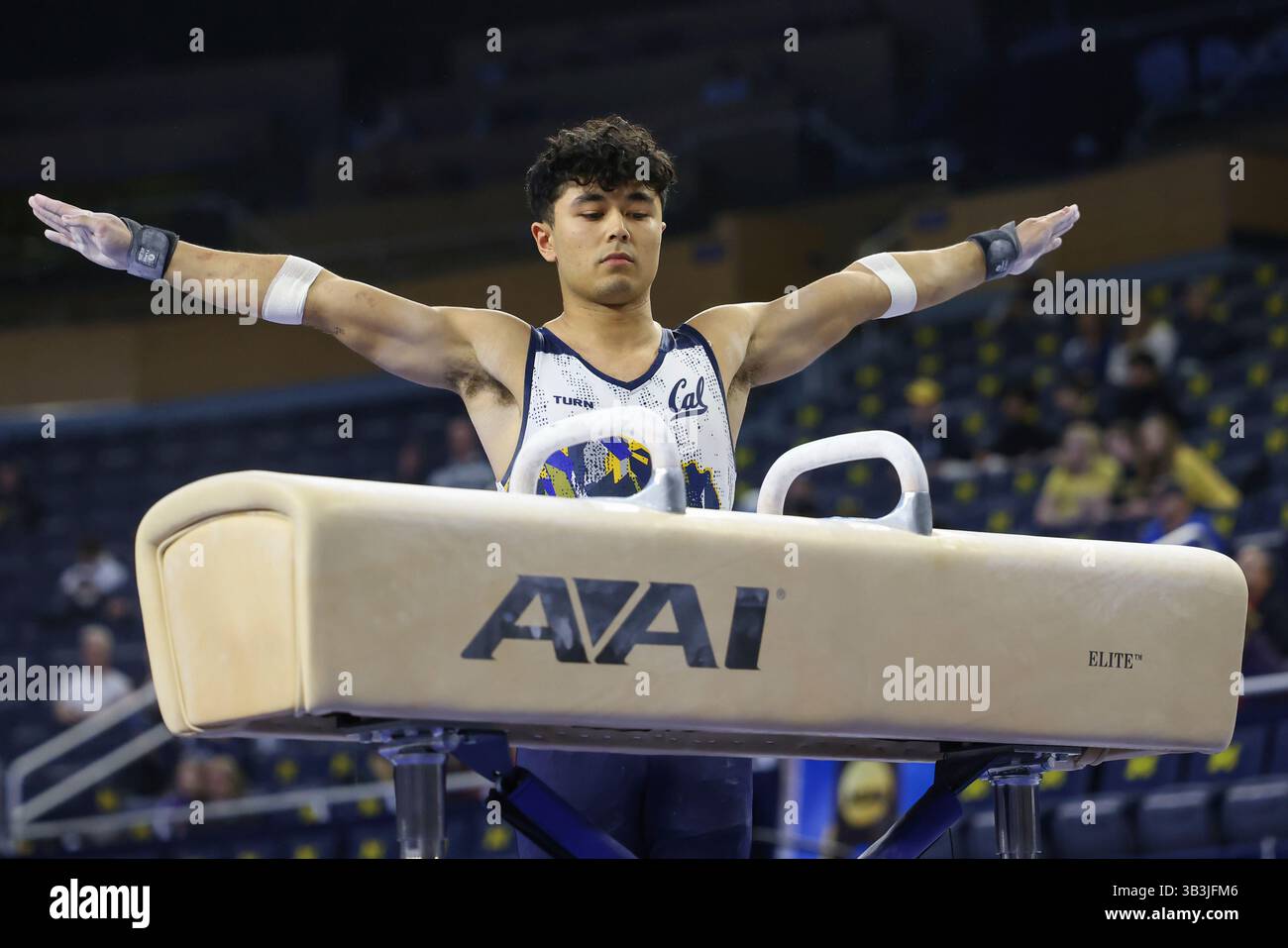 ANN ARBOR, MI - APRIL 18: California gymnast Jasper Smith-Gordon ...