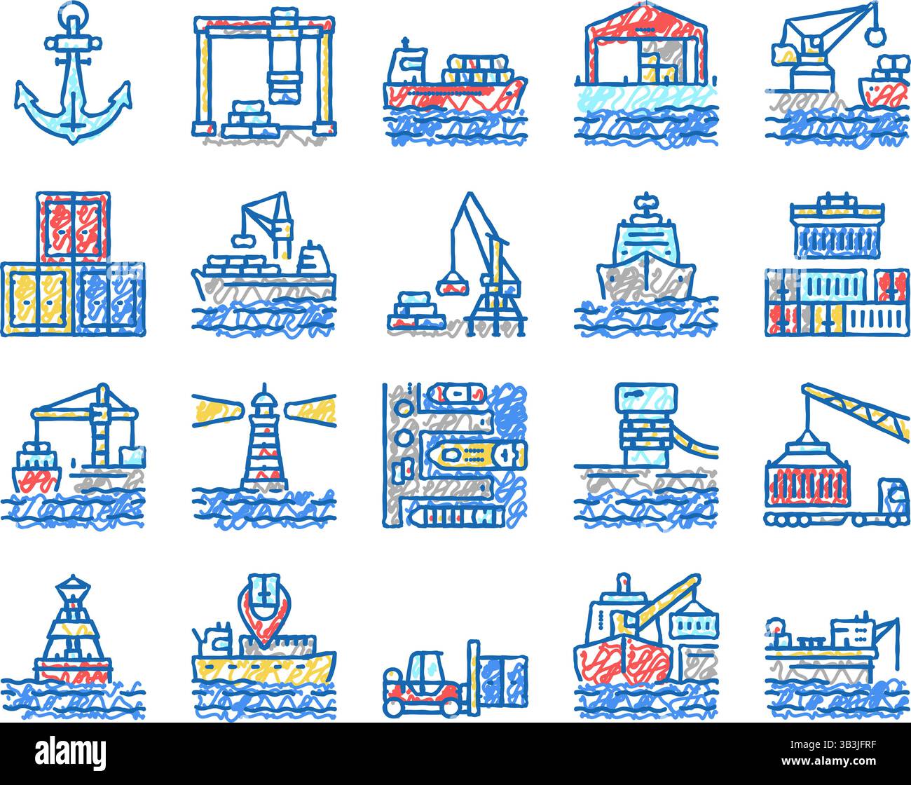 Hand truck boxes icons hi-res stock photography and images - Alamy