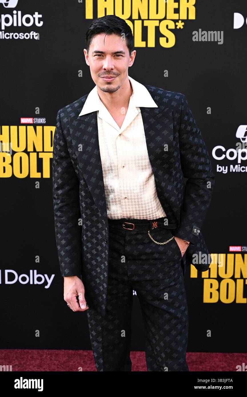 Lewis Tan bei der Weltpremiere des Kinofilms 'Thunderbolts' im Dolby ...