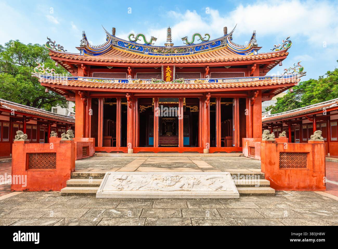 Tainan Confucian Temple, aka First Academy of Taiwan, in Tainan, Taiwan ...