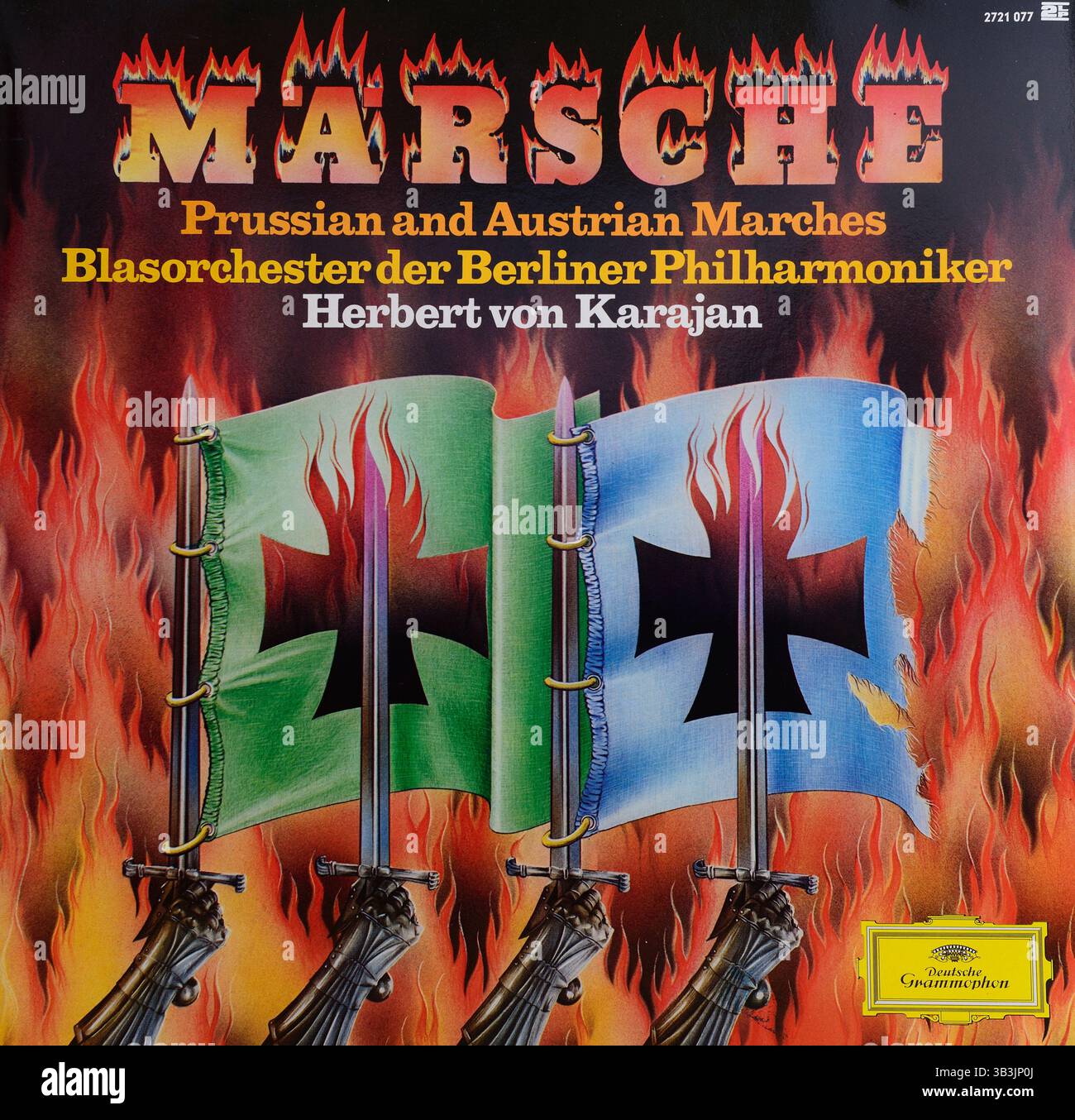 Vintage vinyl record cover, Herbert von Karajan, Wind Orchestra of the ...
