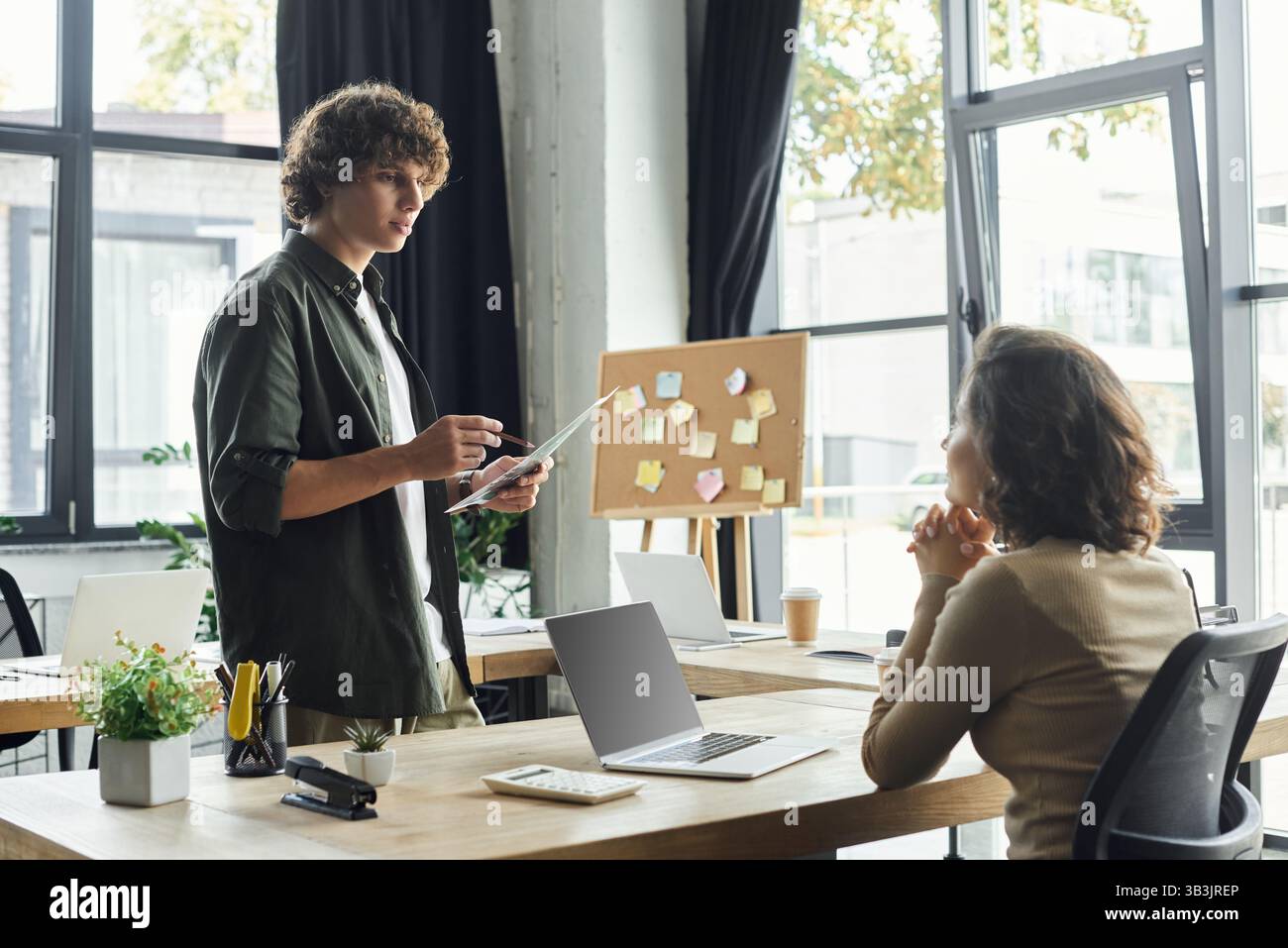 Two dedicated professionals engage hi-res stock photography and images ...