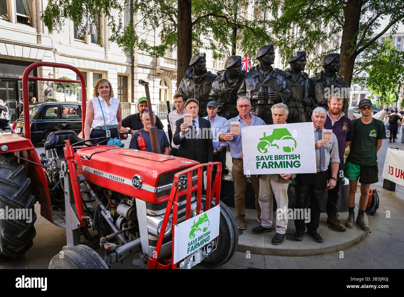 London, UK, 29th April 2025. The Farmers, and Save British Farming's ...