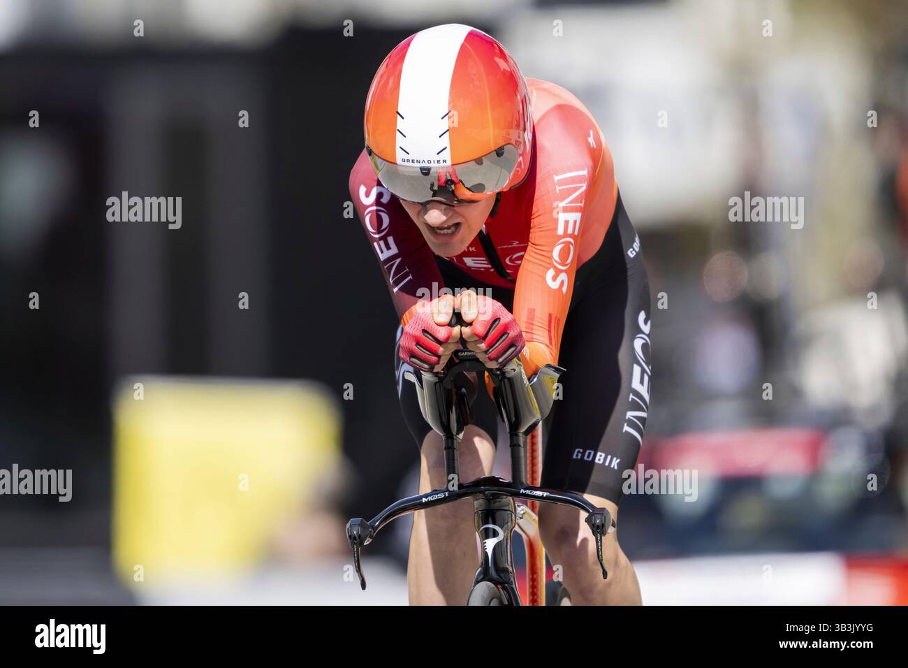 Carlos Rodriguez from Spain of team Ineos Grenadiers in action during ...