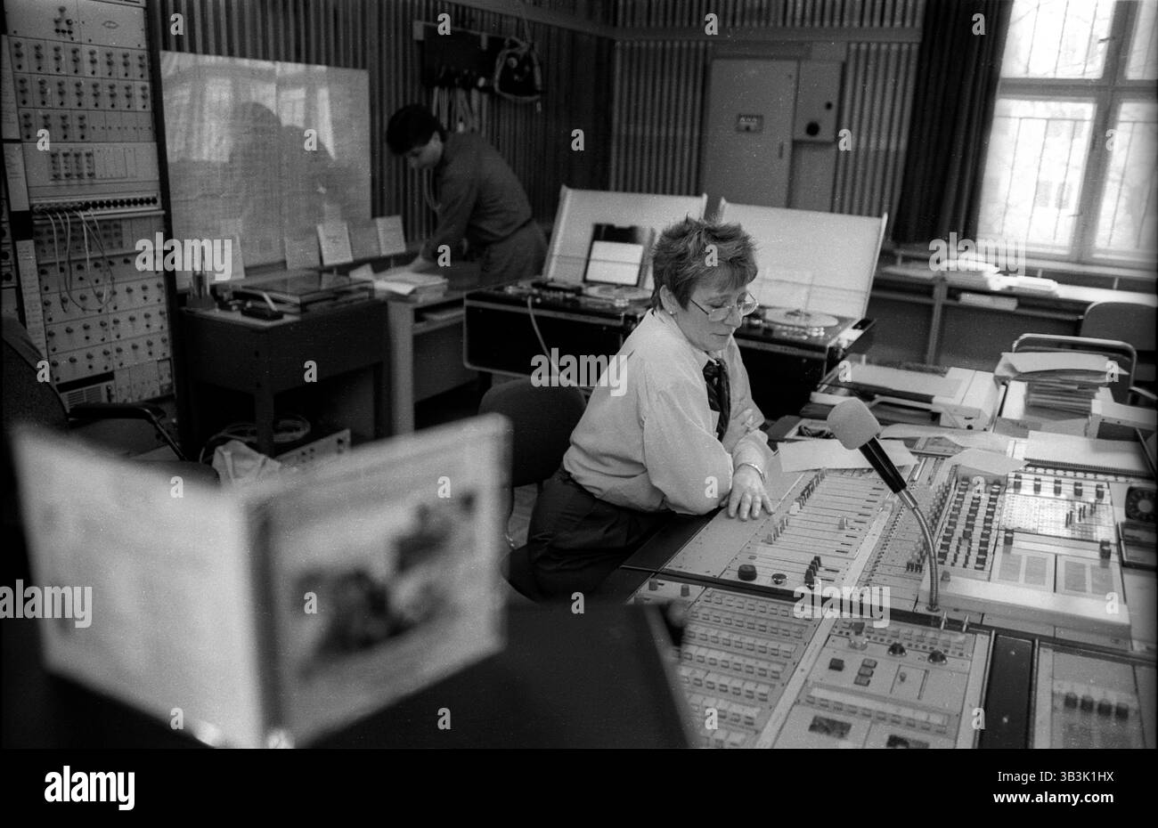 Funkhaus Nalepastraße Deutschland, Berlin, 23.03.1992, Rundfunk der DDR, Studio vom DS-Kultur im ...
