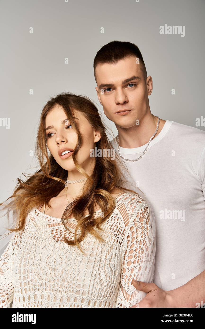 A beautiful bride and groom celebrate their love in a joyful, elegant ...