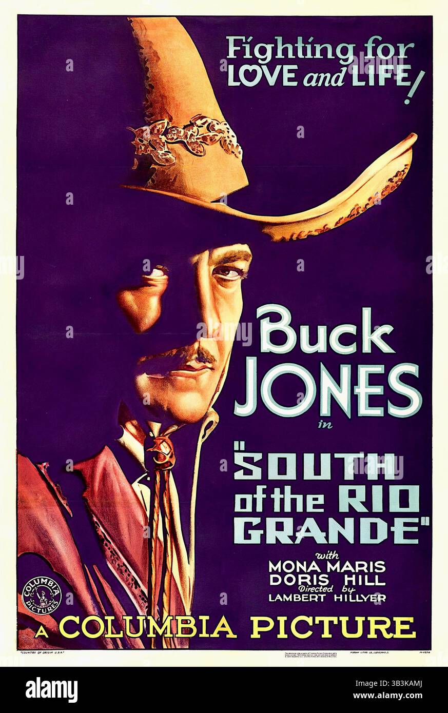South of the Rio Grande - Buck Jones - 1932 Stock Photo - Alamy