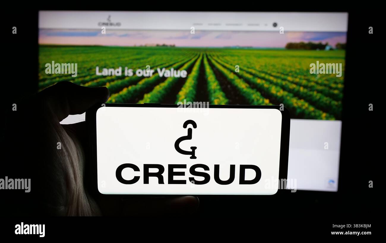 March 31, 2025, Germany: In this photo illustration, a cellphone with ...