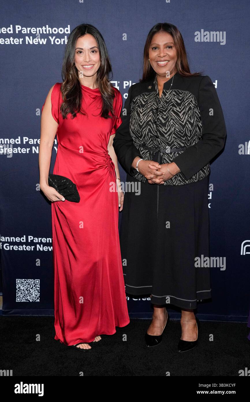 Fernanda Andrade, left, and Letitia James attend the Planned Parenthood ...