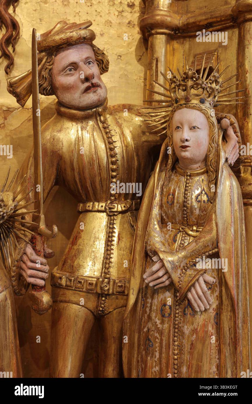 February 5, 2016 - Dijon, France - The Martyrdom of St Catherine with ...