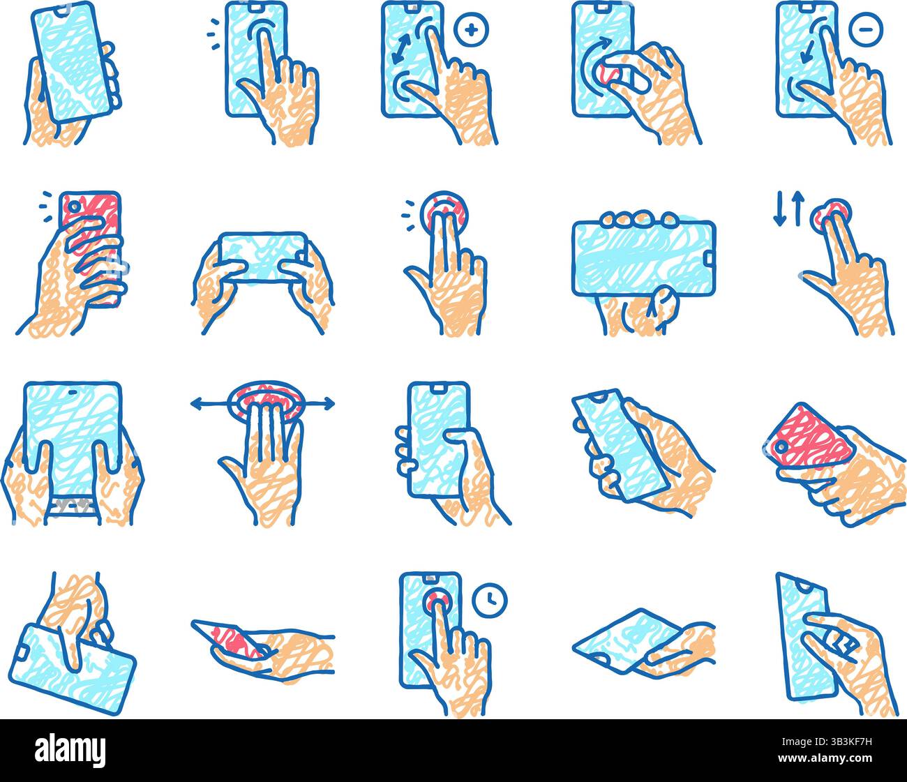 Swiping gesture Stock Vector Images - Alamy