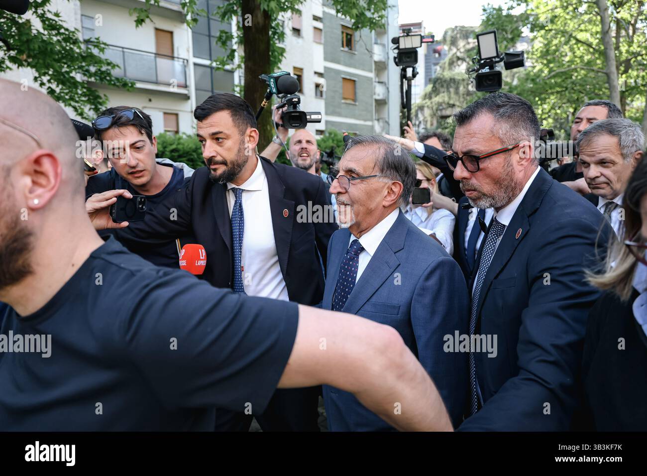 Milan, Italy. 29th Apr, 2025. Milan, The institutional ceremony for the ...