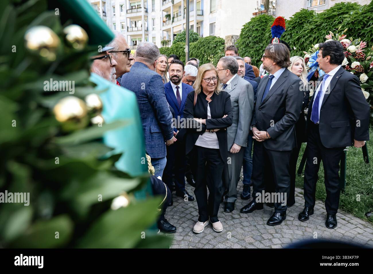 Milan, Italy. 29th Apr, 2025. Milan, The institutional ceremony for the ...