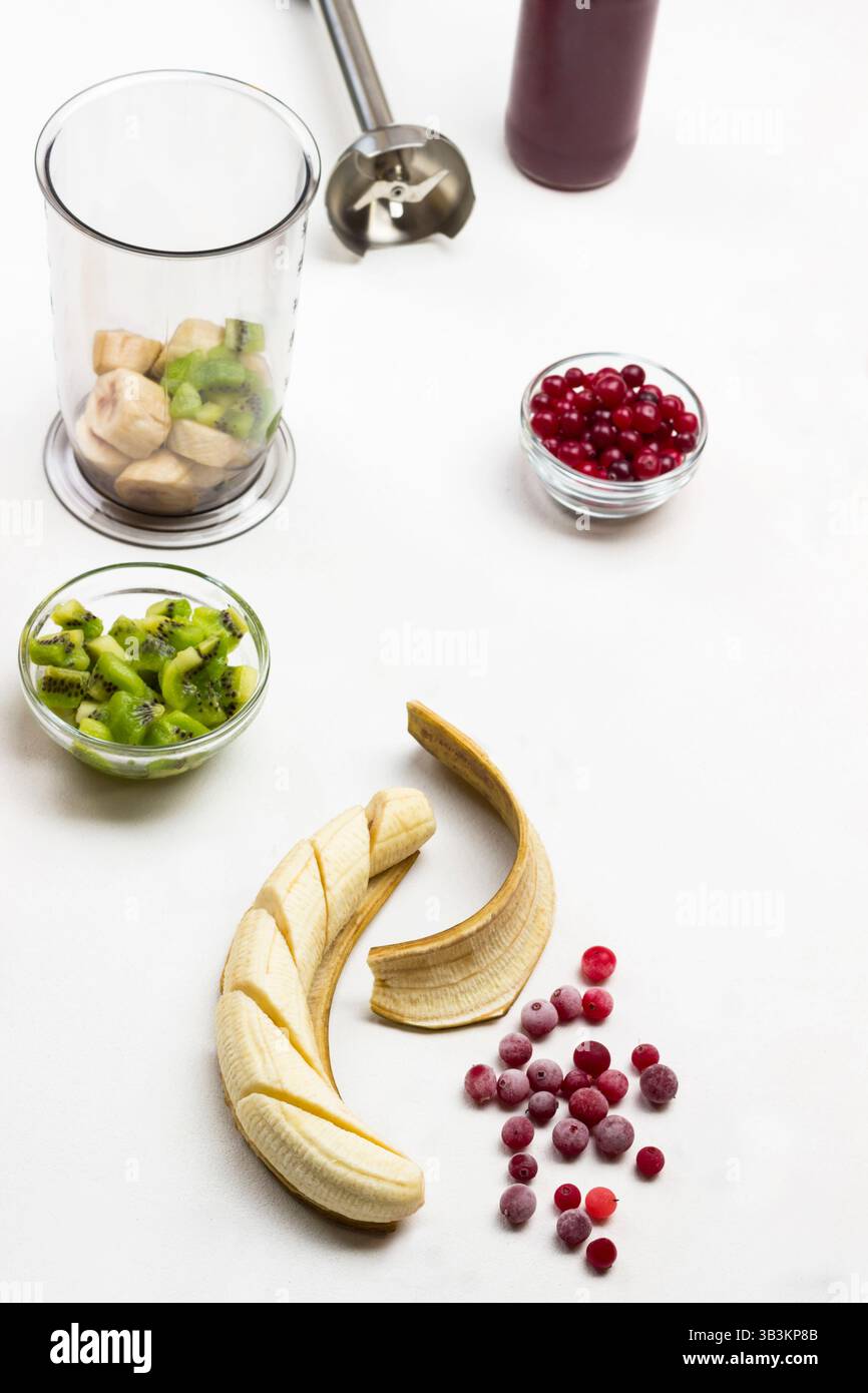 Making milkshake in blender bowl hi-res stock photography and images ...