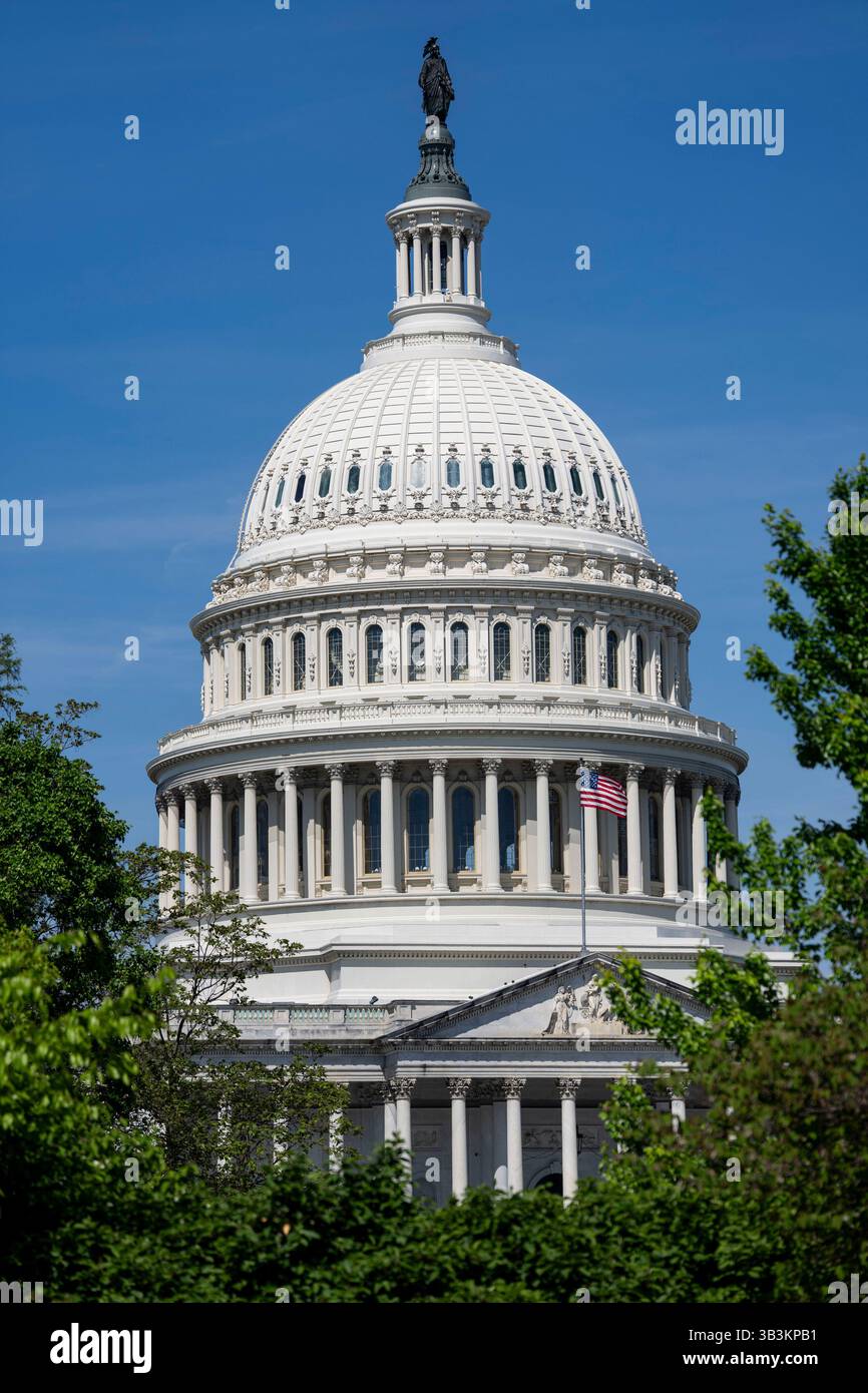 Washington, United States. 29th Apr, 2025. The U.S. Capitol is seen as ...