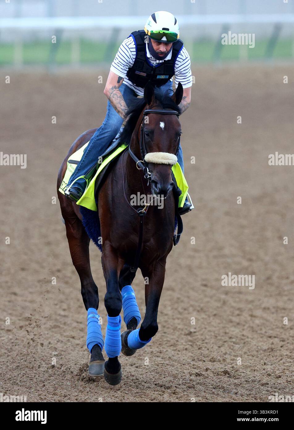 Louisville, United States. 29th Apr, 2025. Kentucky Derby hopeful Baeza ...
