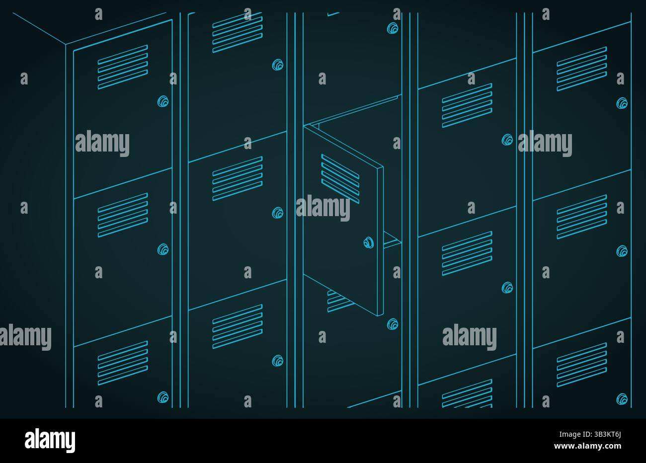 Lockers safe storage luggage Stock Vector Images - Alamy