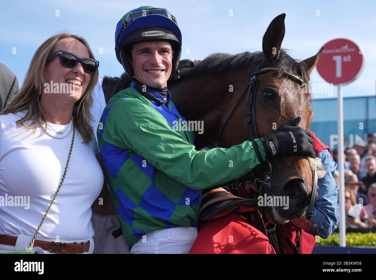 Margaret Masterson and Danny Mullins after winning the Dooley Insurance ...