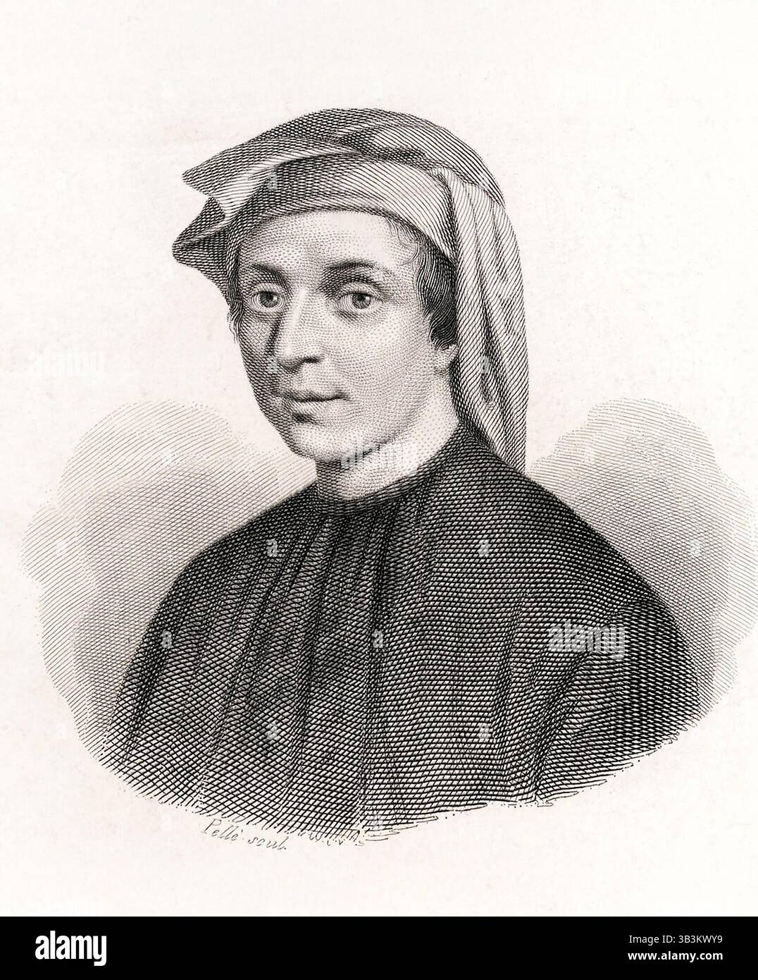 Fibonacci. Portrait of Leonardo Fibonacci (c.1170-c.1240/50), also ...