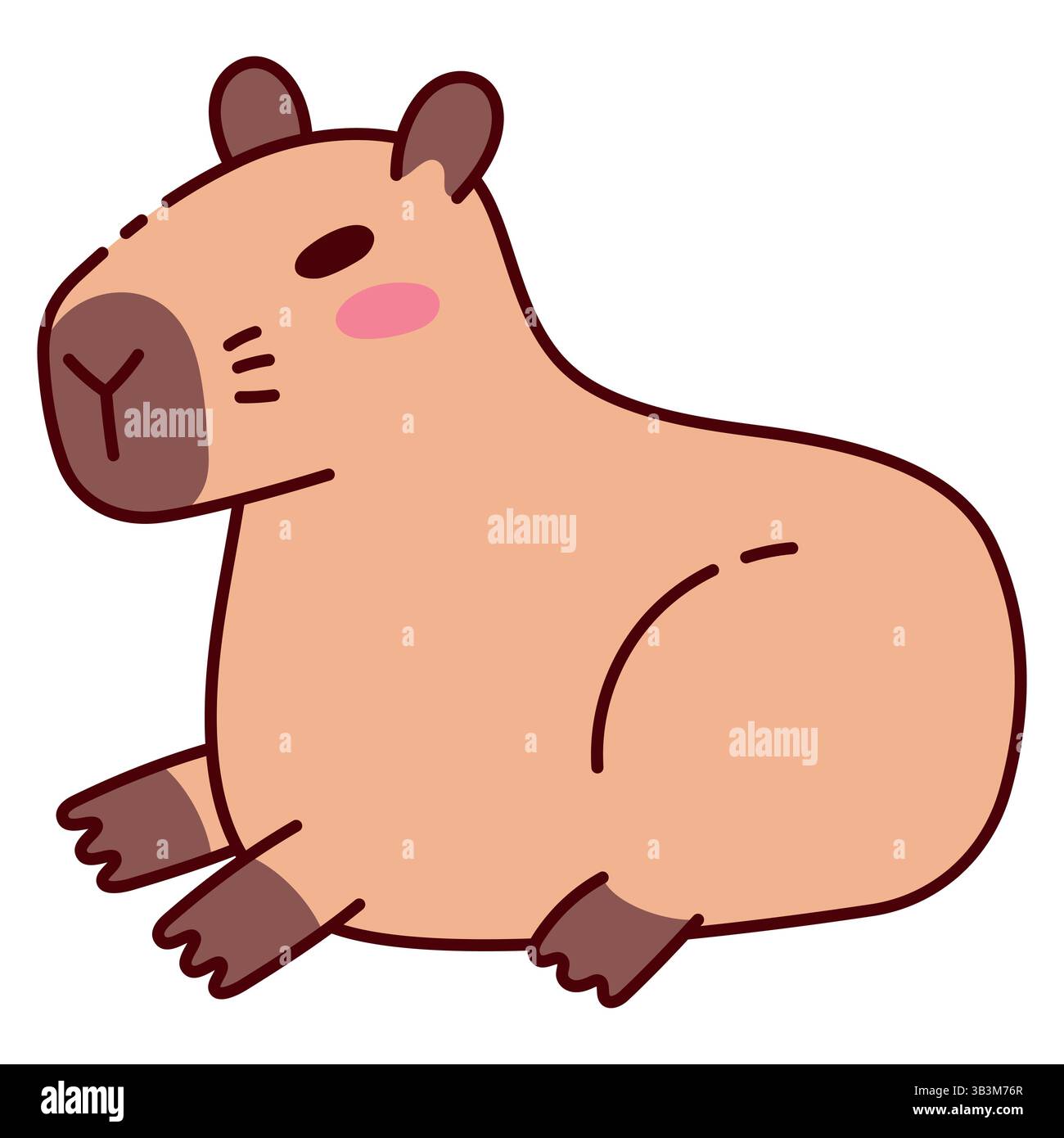 Cartoon capybara hi-res stock photography and images - Alamy