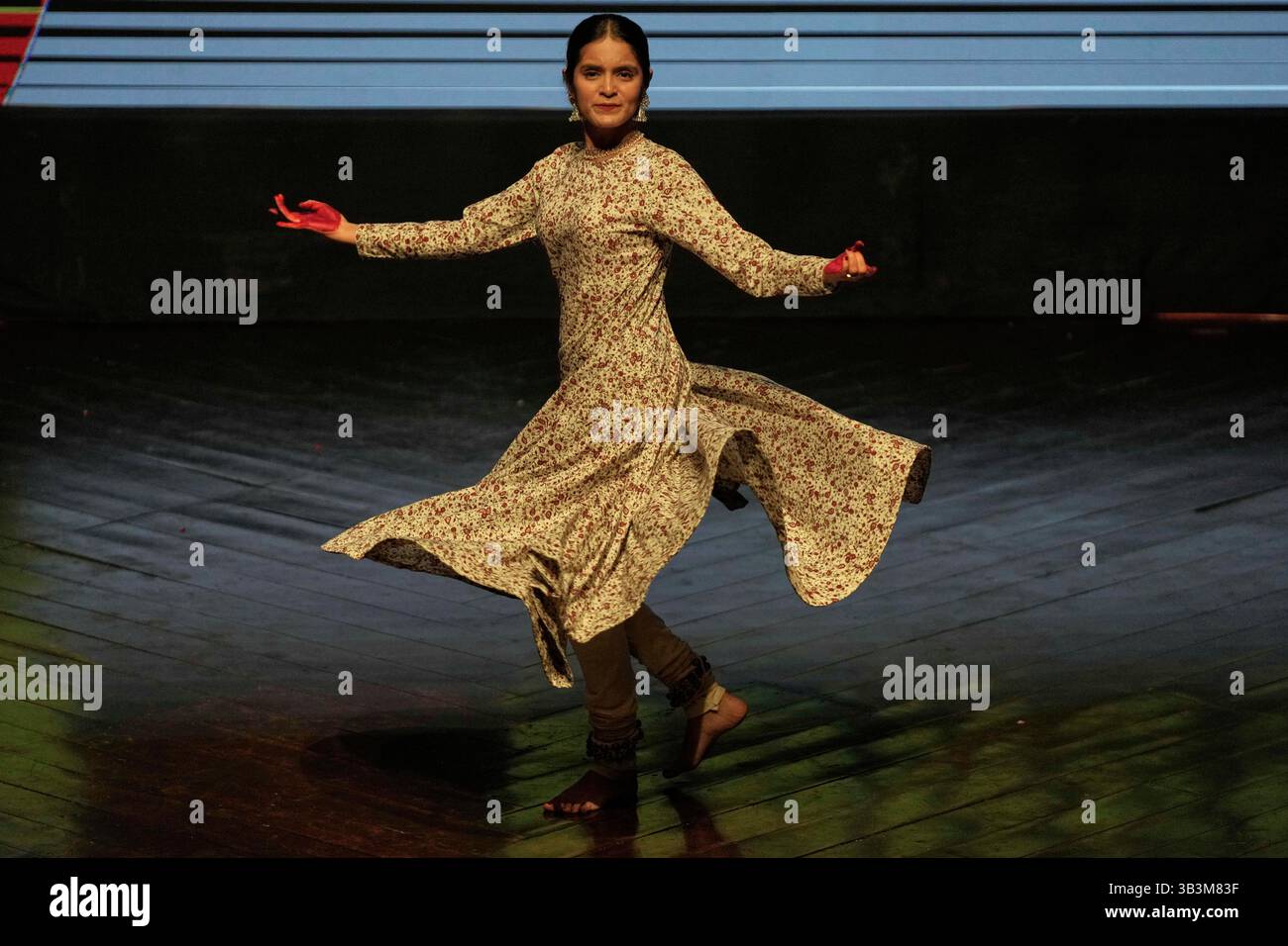 An artist performs a dance during an event to mark International Dance ...