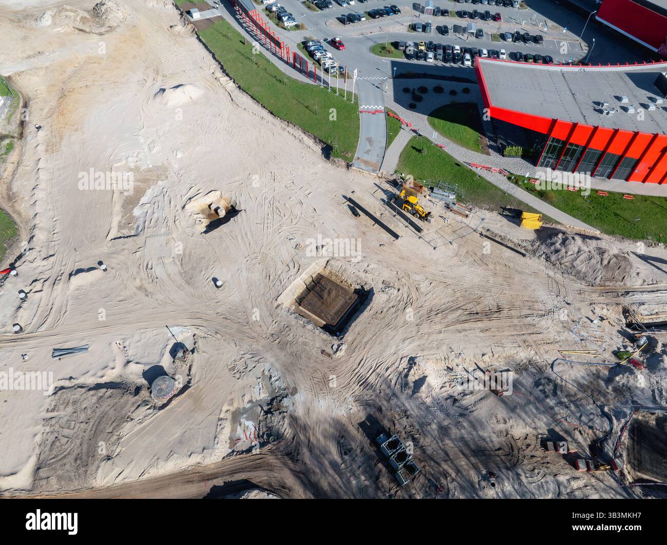 Aerial View of Southern Bridge Phase 4 Construction in Riga, Latvia ...