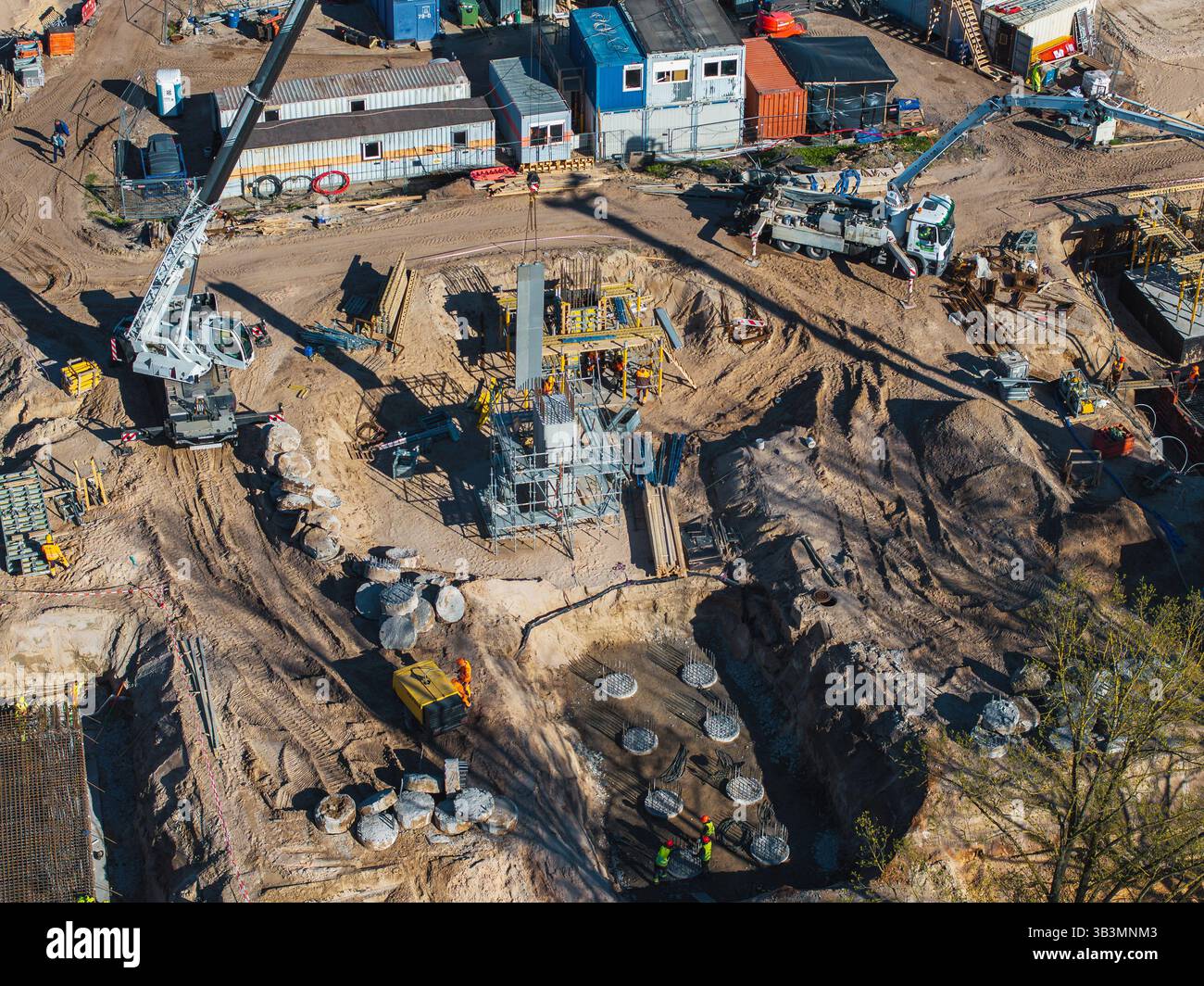Construction Site of the Southern Bridge Phase 4 in Riga, Latvia Stock ...