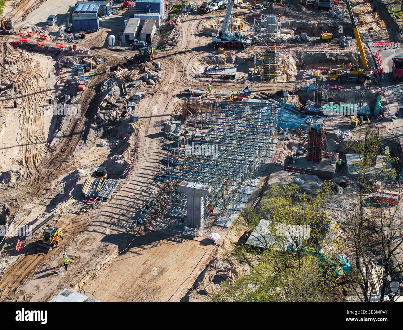 Construction Site of the Southern Bridge 4th Phase in Riga, Latvia ...