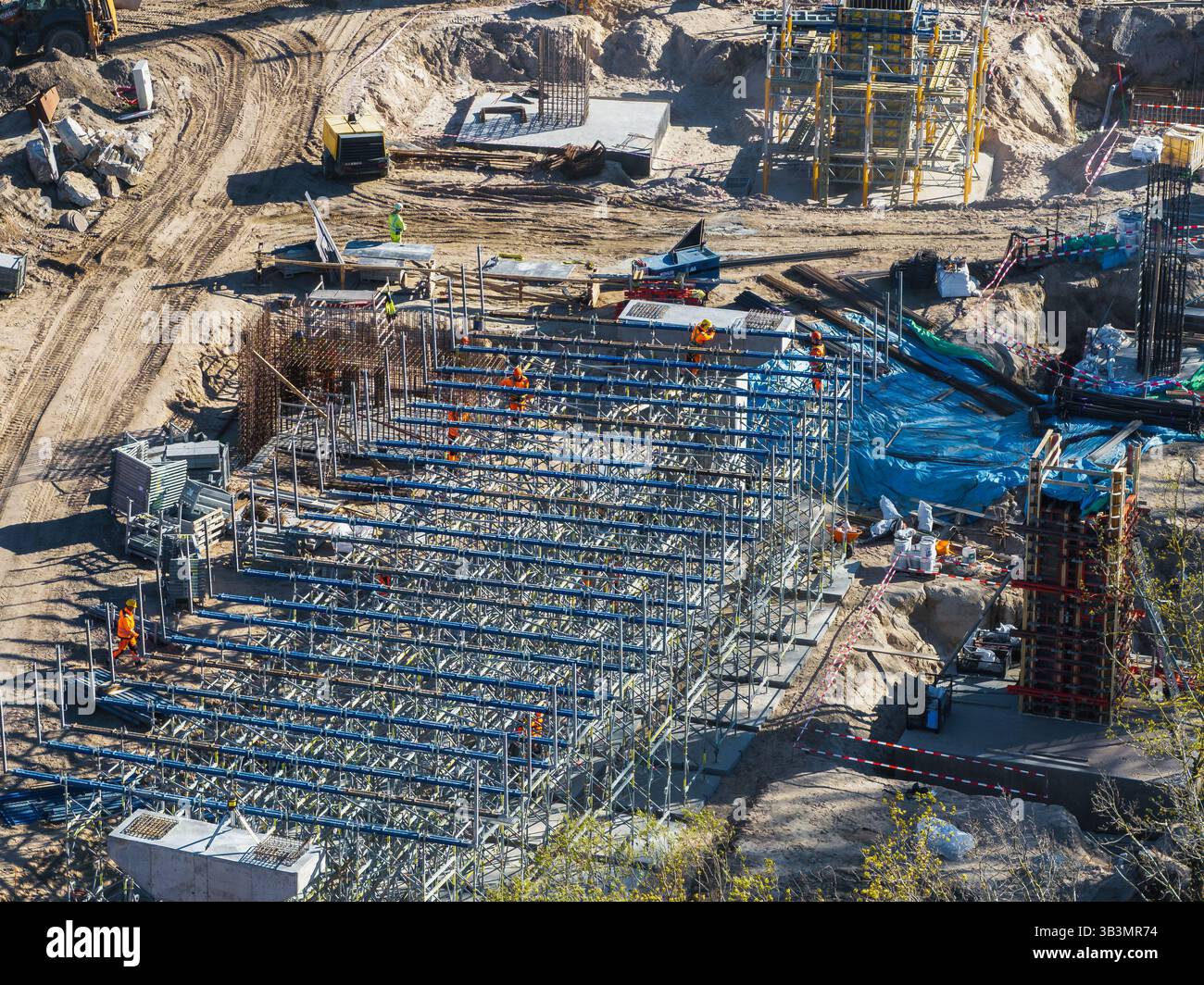 Construction Site of Southern Bridge Phase 4 in Riga, Latvia Stock ...