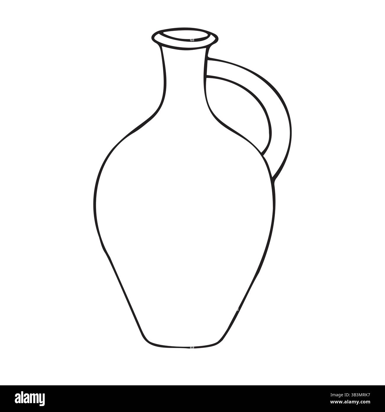 Vector hand drawn sketch doodle outline jug Stock Vector Image & Art ...
