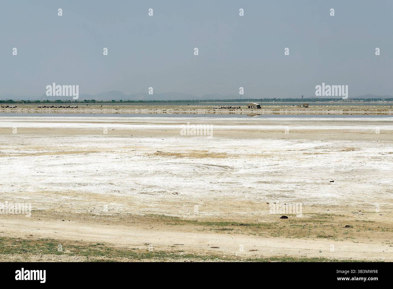 Sambhar Salt Lake, Rajasthan, India, Ramsar Wetland Stock Photo - Alamy