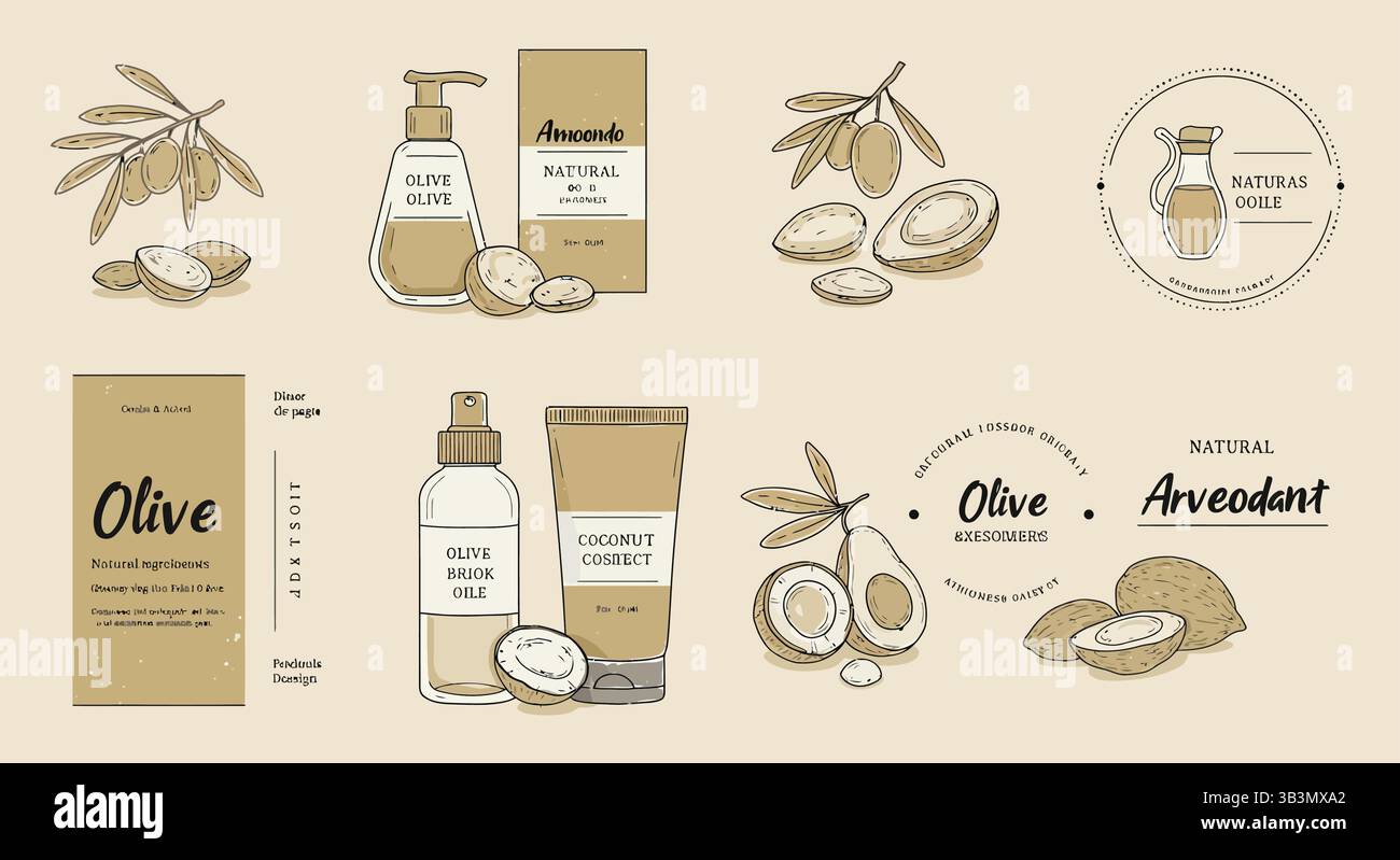 Bottles of healing herbs Stock Vector Images - Alamy