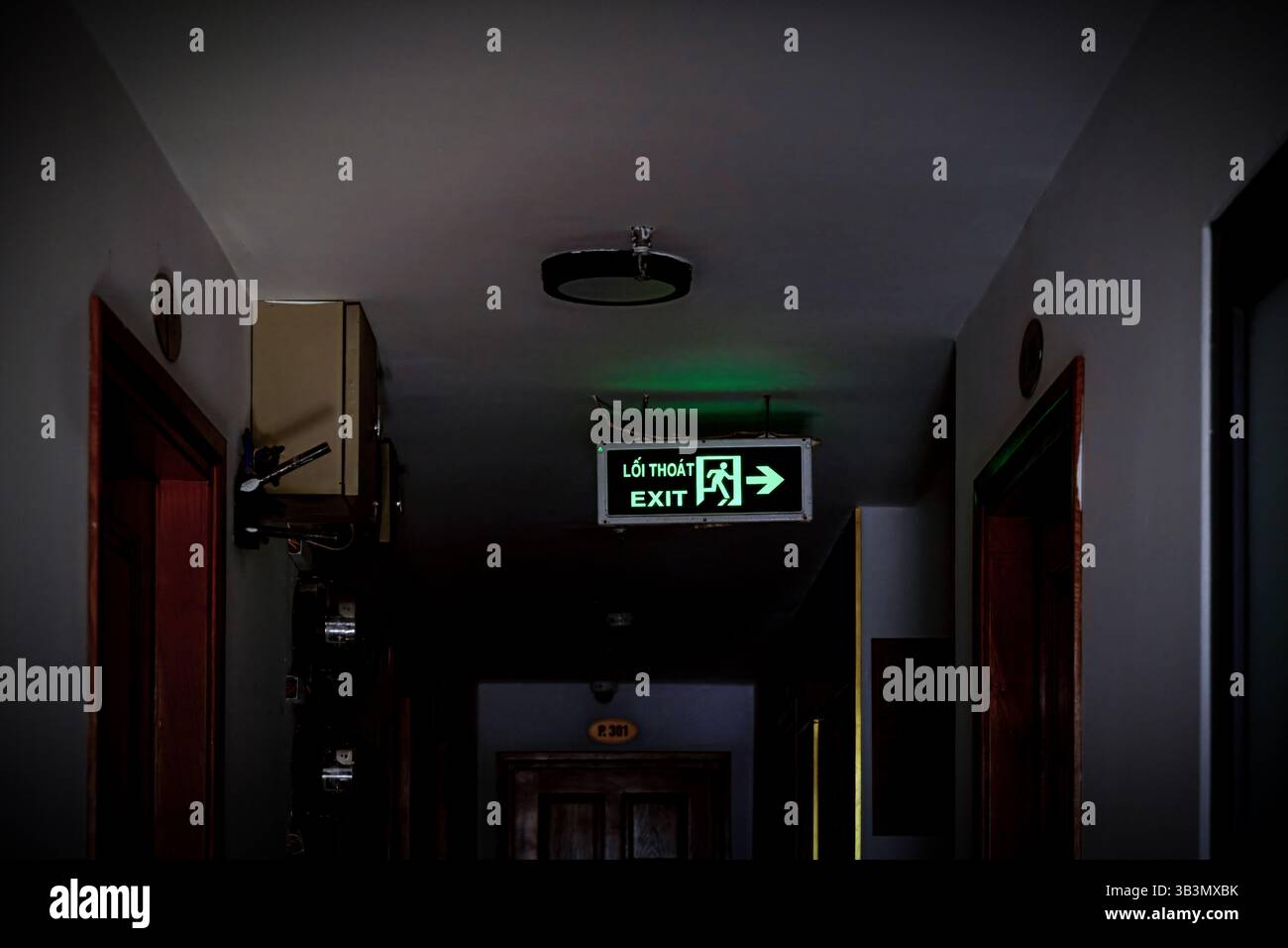 Dimly lit corridor hi-res stock photography and images - Alamy