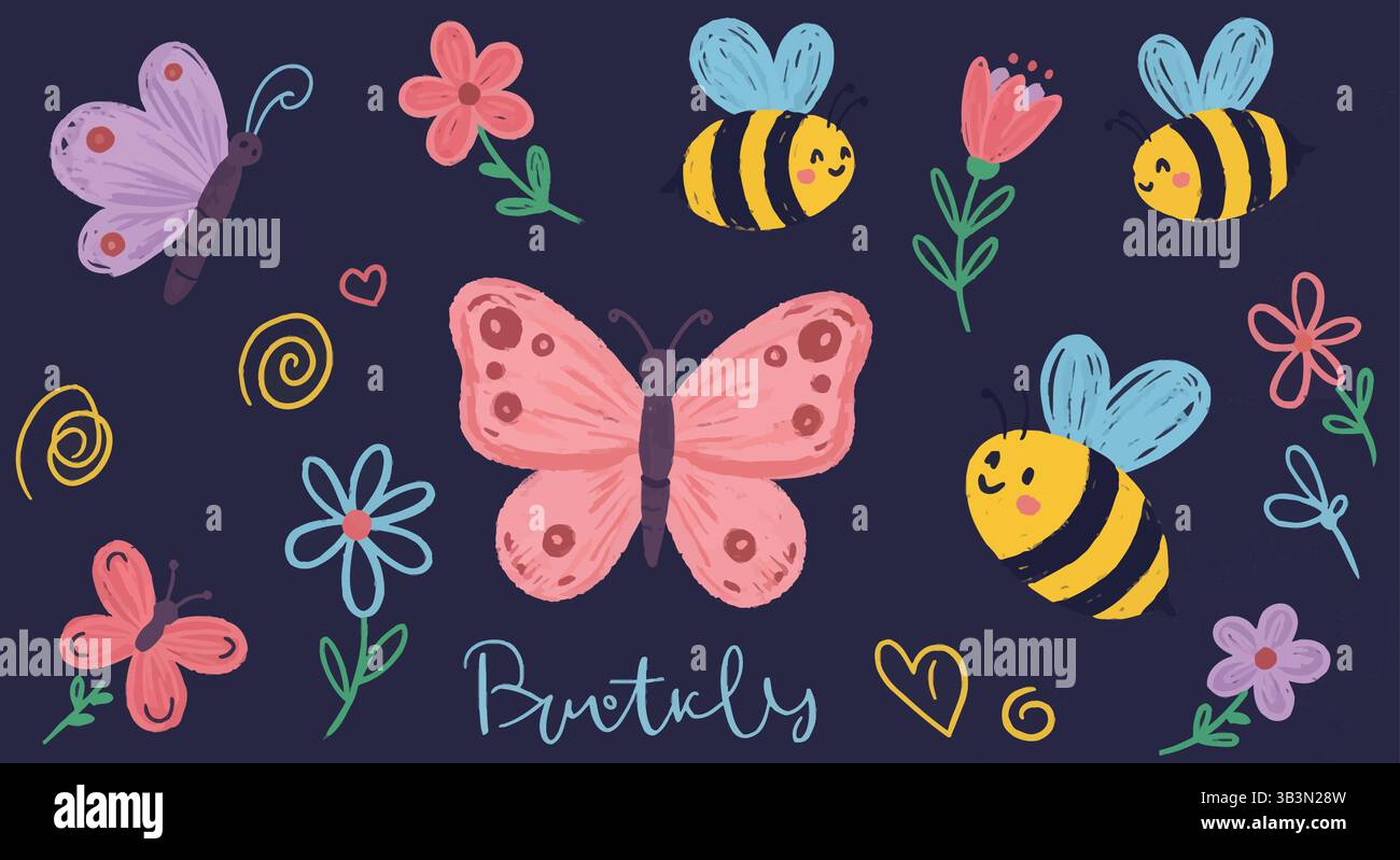 Whimsical and Vibrant Illustration – Playful Fantasy Design with Bright Colors, Fun Characters ...