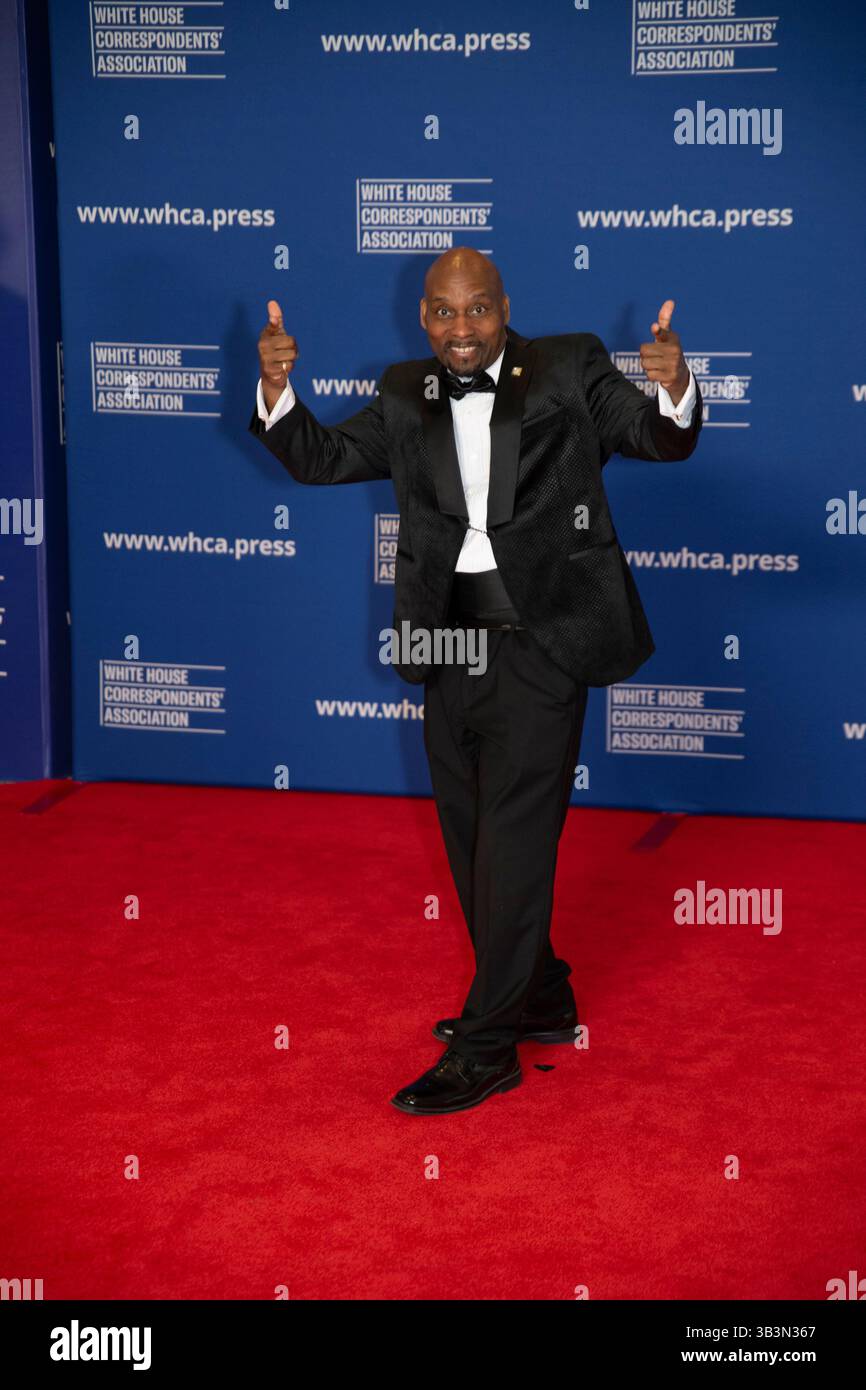 Dr. Malcom Alexander arrives for the 2025 White House Correspondents ...