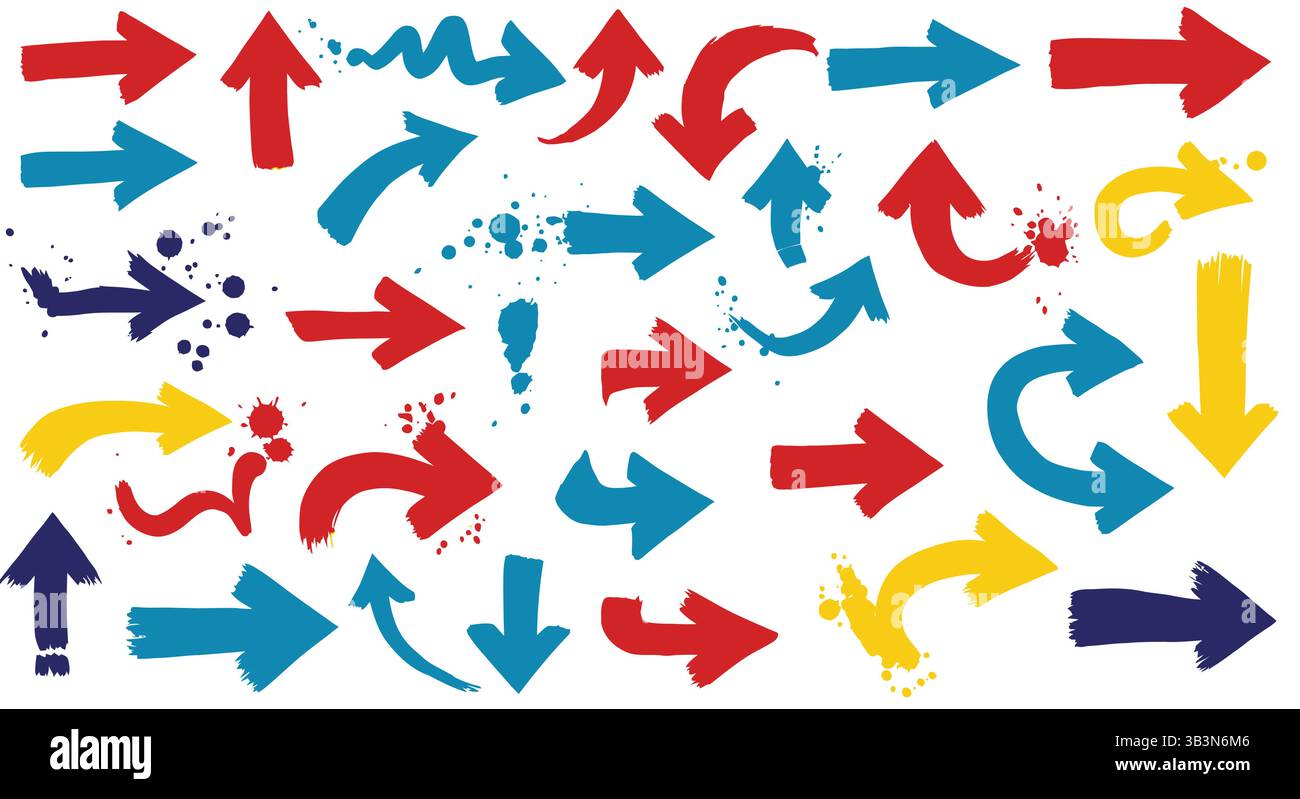 Colorful Arrows in Red, Green, and Blue – Left, Right, Up, Down with ...