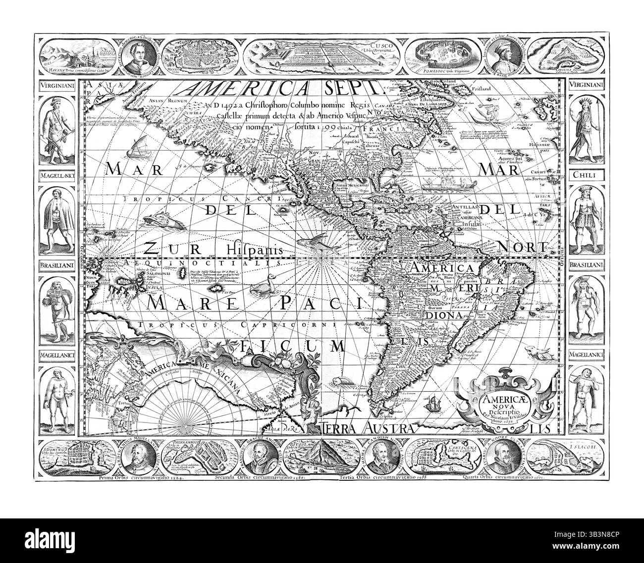 North america map 17th hi-res stock photography and images - Alamy