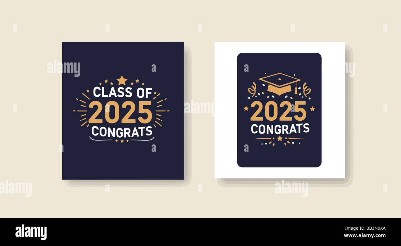 Class 2025 graduation cap hi-res stock photography and images - Alamy