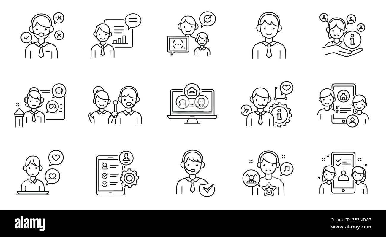 Inquiries desk Stock Vector Images - Alamy