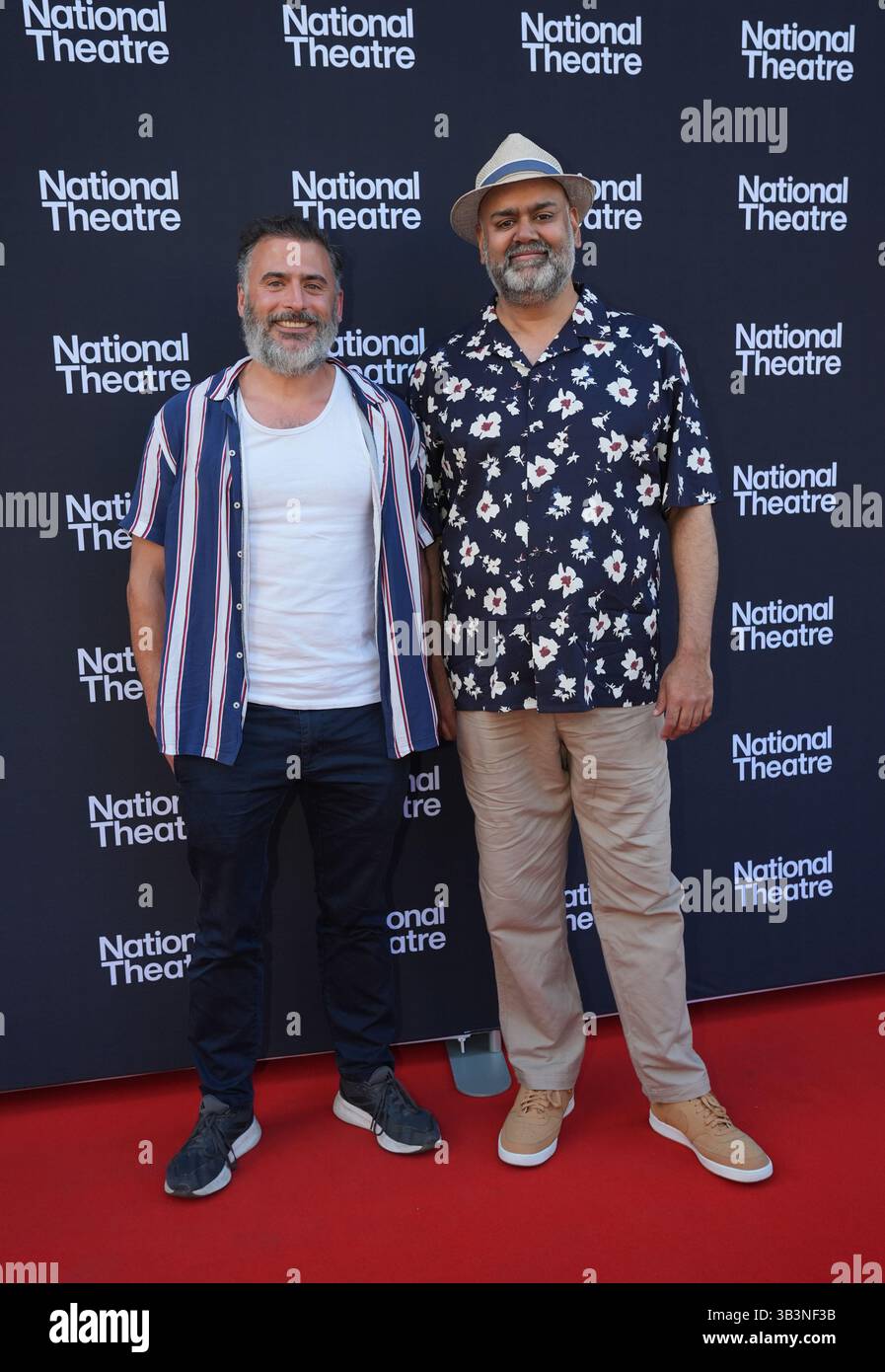 Marc Elliott (left) and Tony Jayawardena during the National Theatre's ...