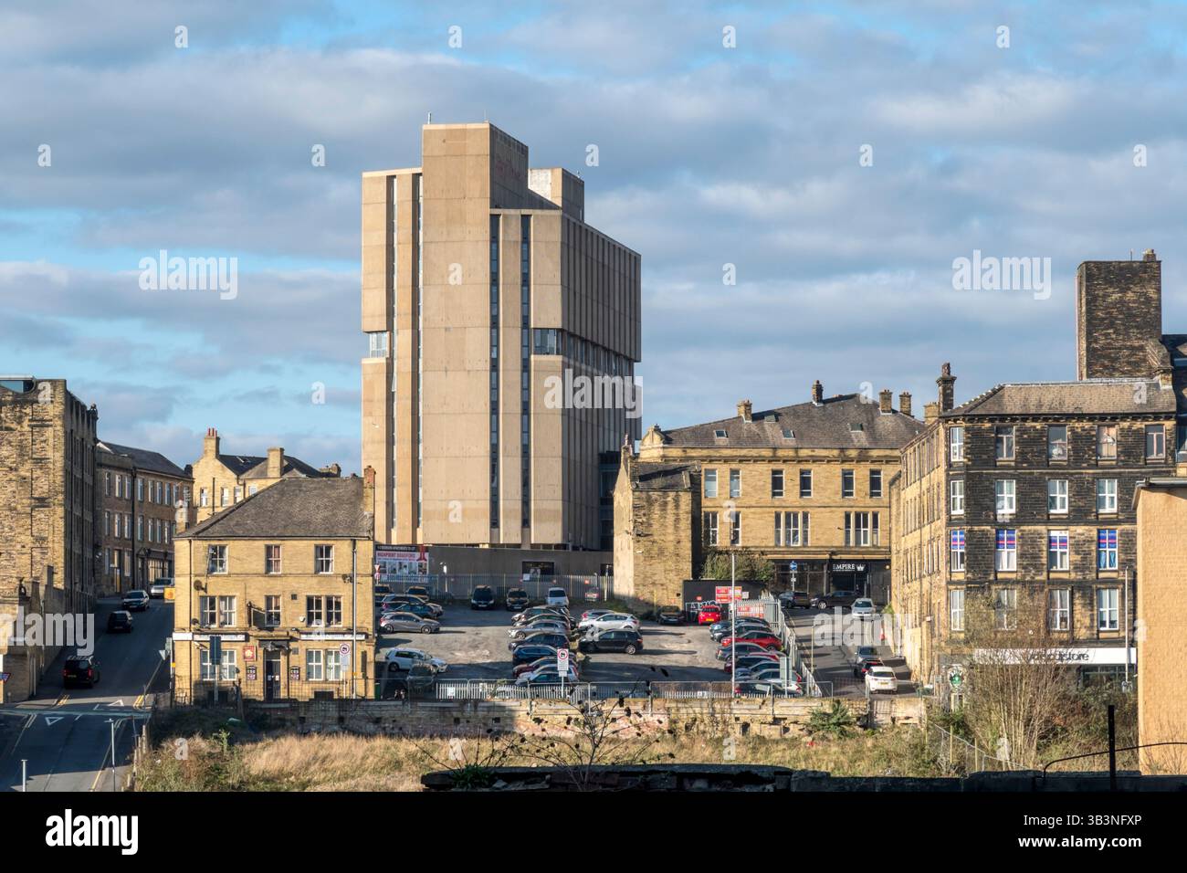 Brutalist architecture. High Point, Westgate, Bradford, built 1972 ...