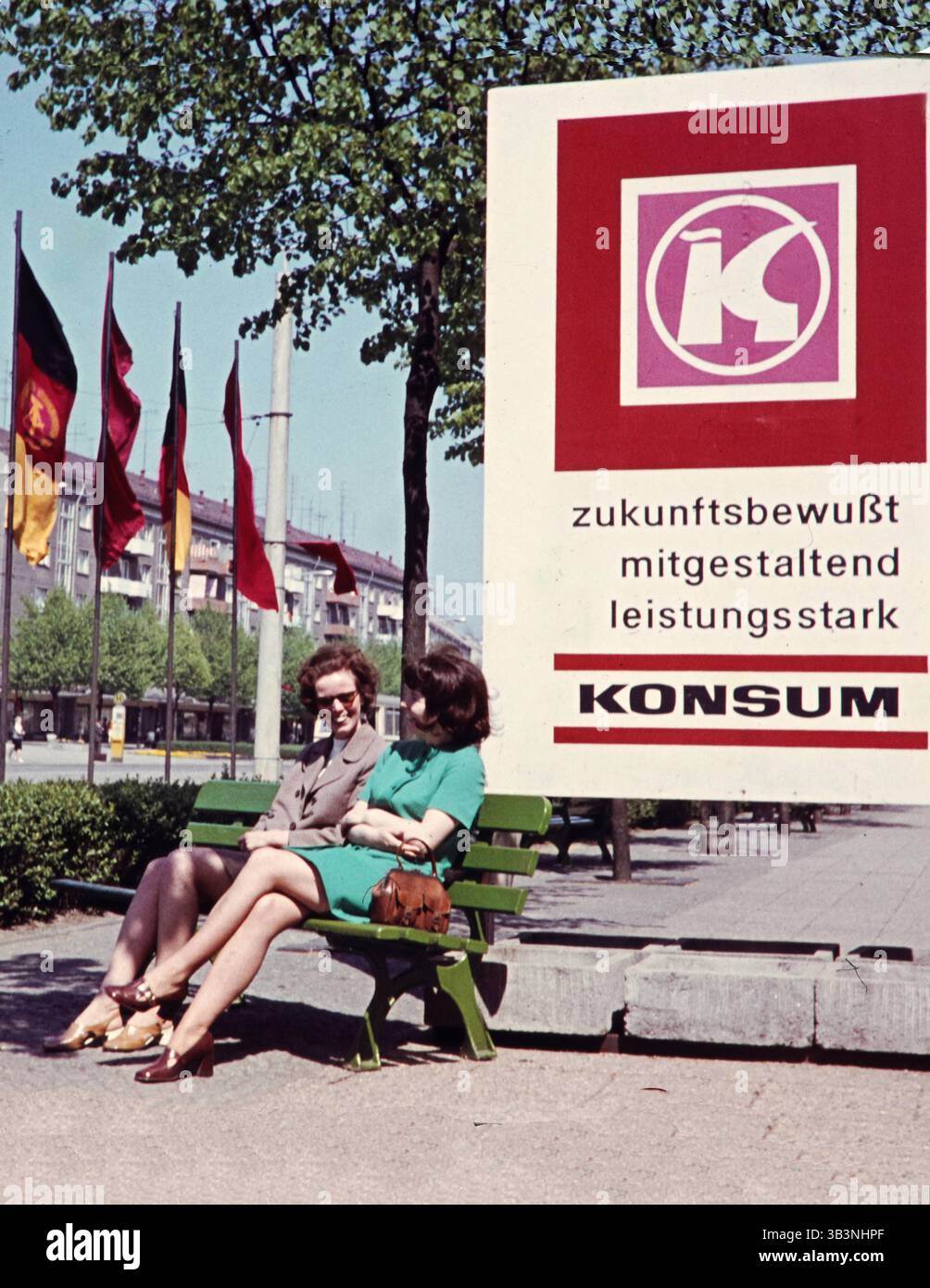 Konsum GDR, 20240101, Aufnahme ca.1972, Werbung für KONSUM *** Konsum ...