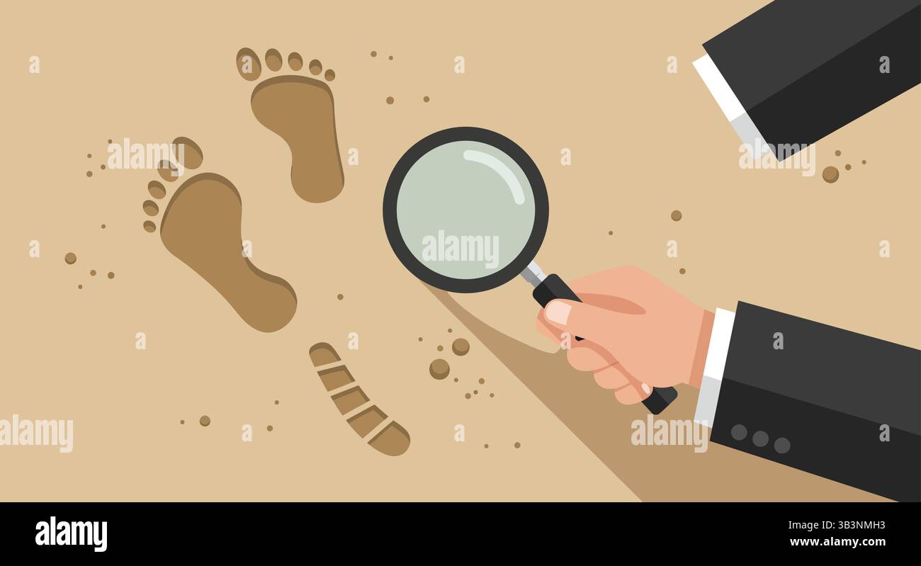 Police searching crime scene evidence Stock Vector Images - Alamy