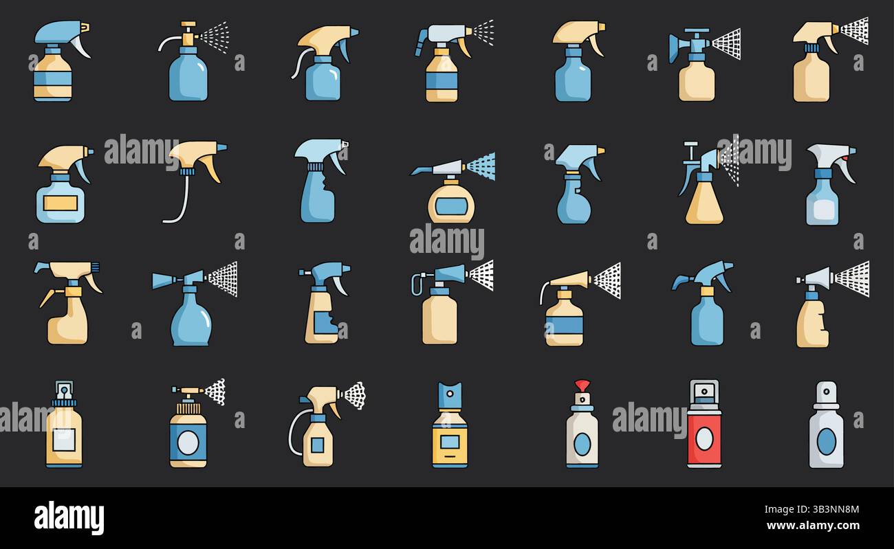 Spray Bottle Collection – Cleaning, Disinfectant, Household, Spray ...