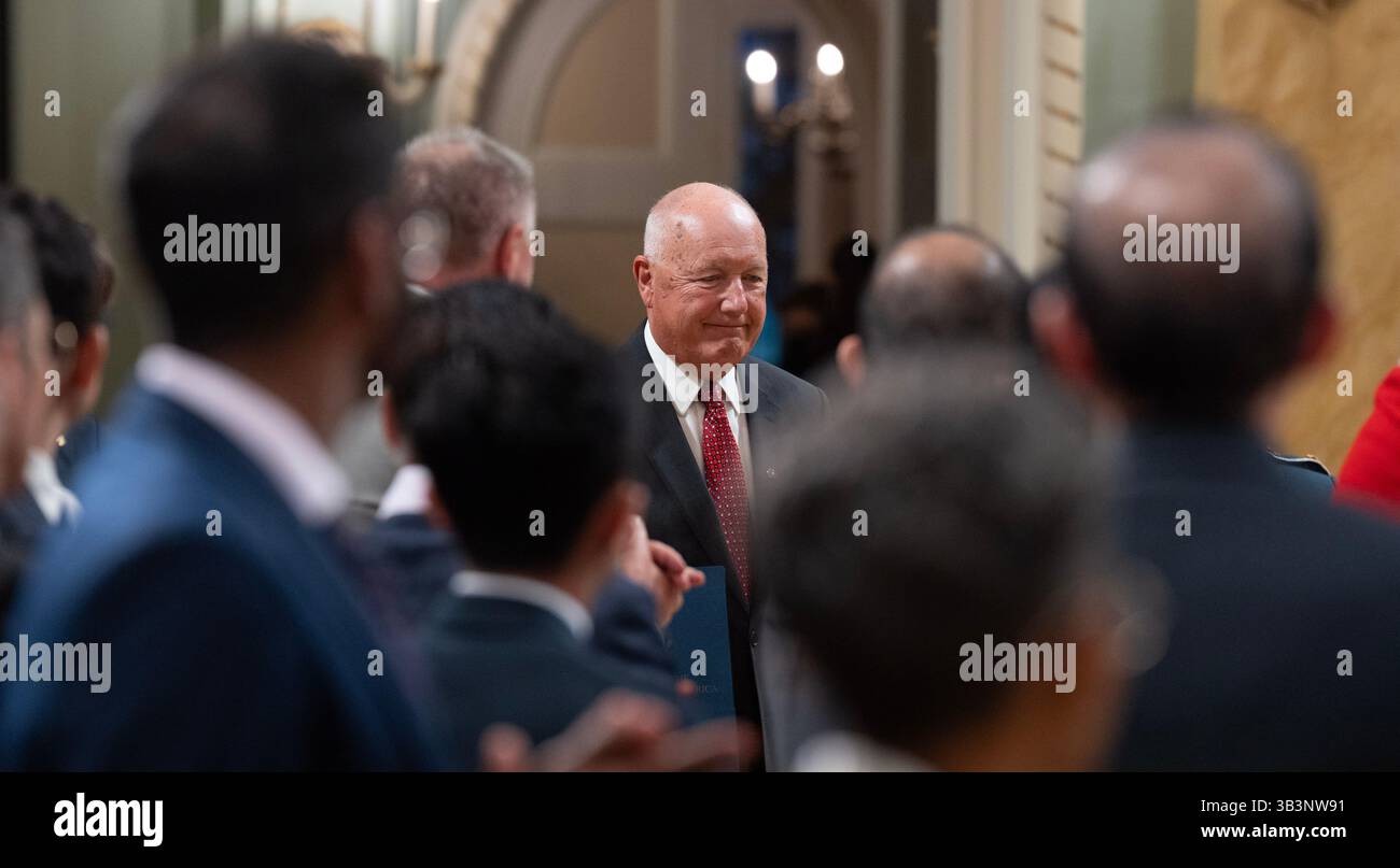 Ottawa, Canada. 29th Apr, 2025. Peter Hoekstra, Ambassador-designate of ...