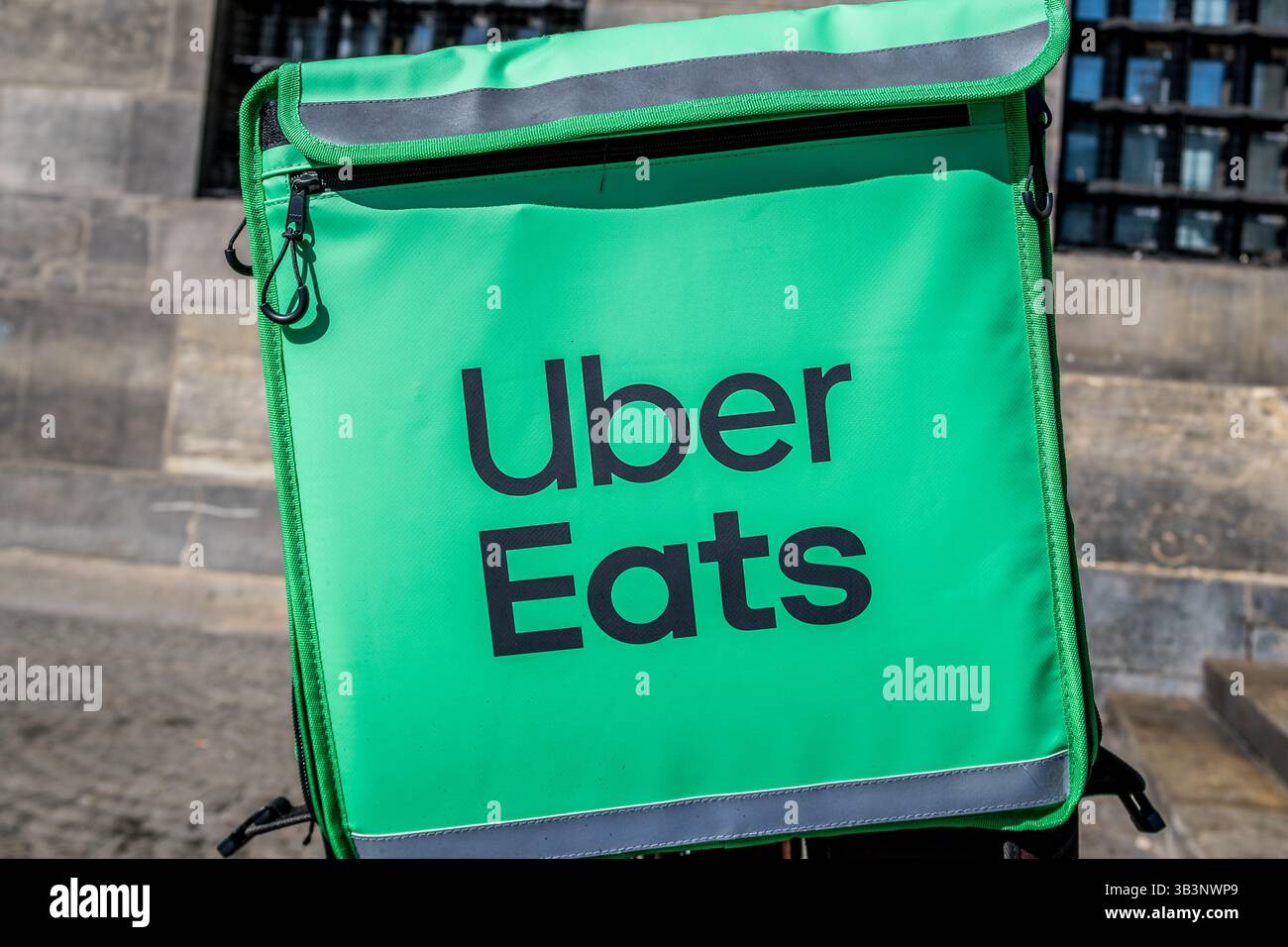 Amsterdam, Netherlands. 20th. April 2025. Uber Eats is an online food ...