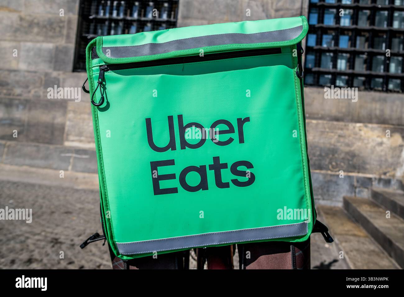 Amsterdam, Netherlands. 20th. April 2025. Uber Eats is an online food ...