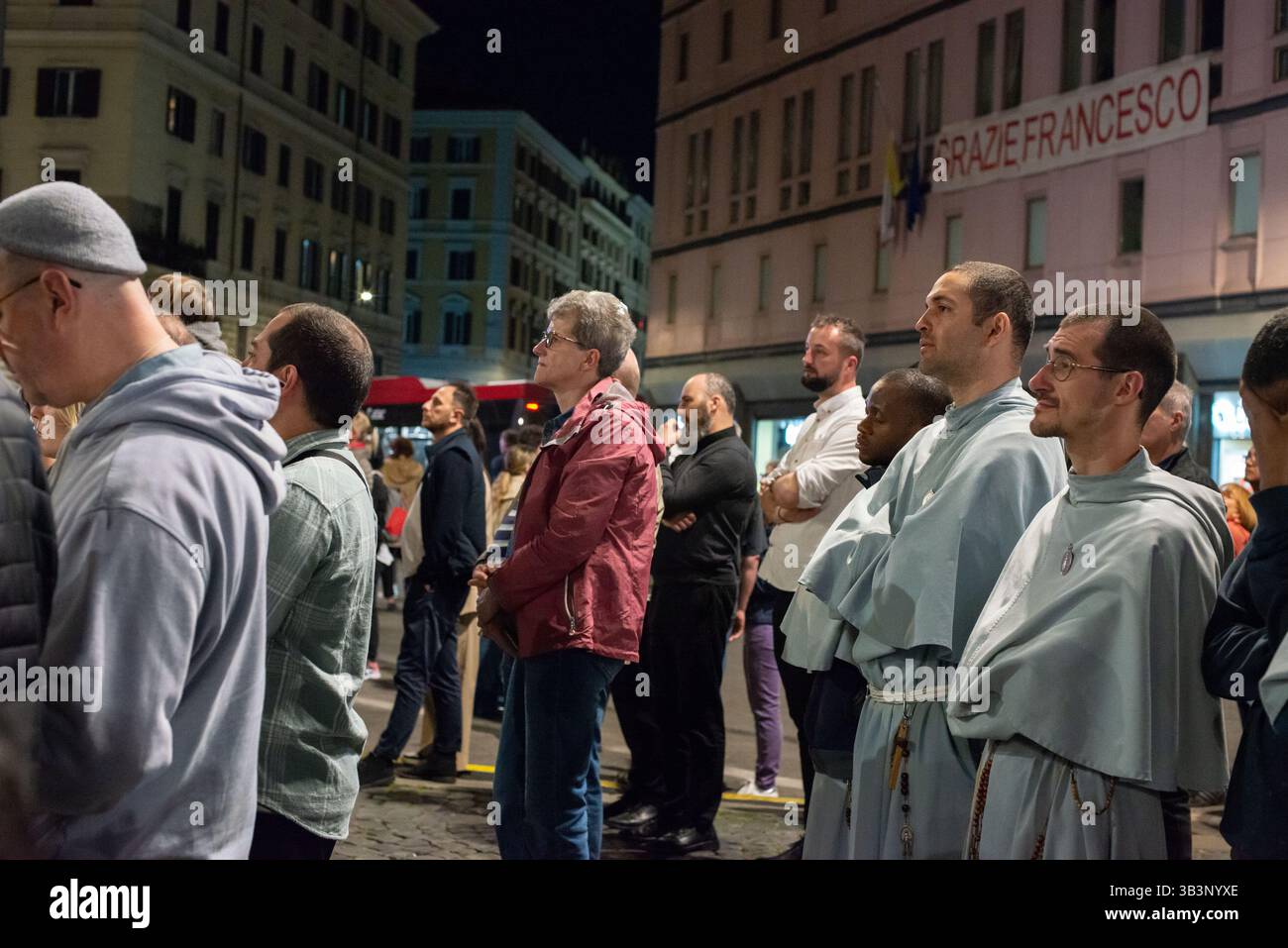 Rome, Italy April 26, 2025: Rosary for Pope Francis, Basilica of St ...